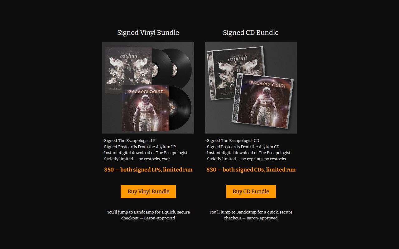 Jason Bieler & The Baron Von Bielski Orchestra — Limited Vinyl + CD Bundle